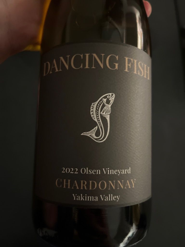2022 Dancing Fish Vineyards Chardonnay Olsen Vineyard, USA, Washington ...