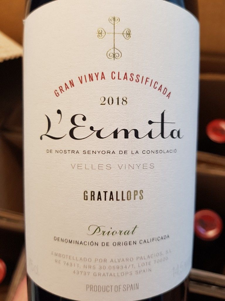 2018 Alvaro Palacios Priorat L'Ermita, Spain, Catalunya, Priorat ...