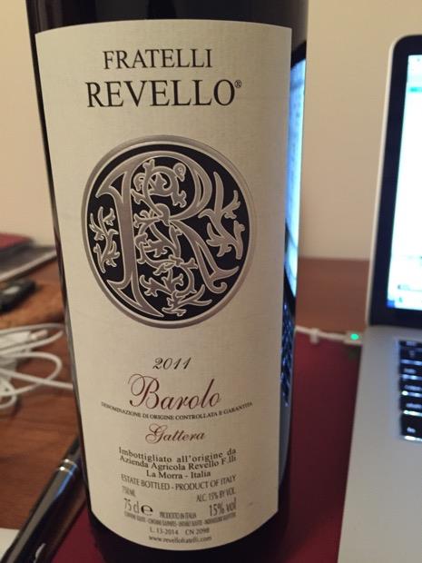 2011 Fratelli Revello Barolo Vigna Gattera, Italy, Piedmont, Langhe ...