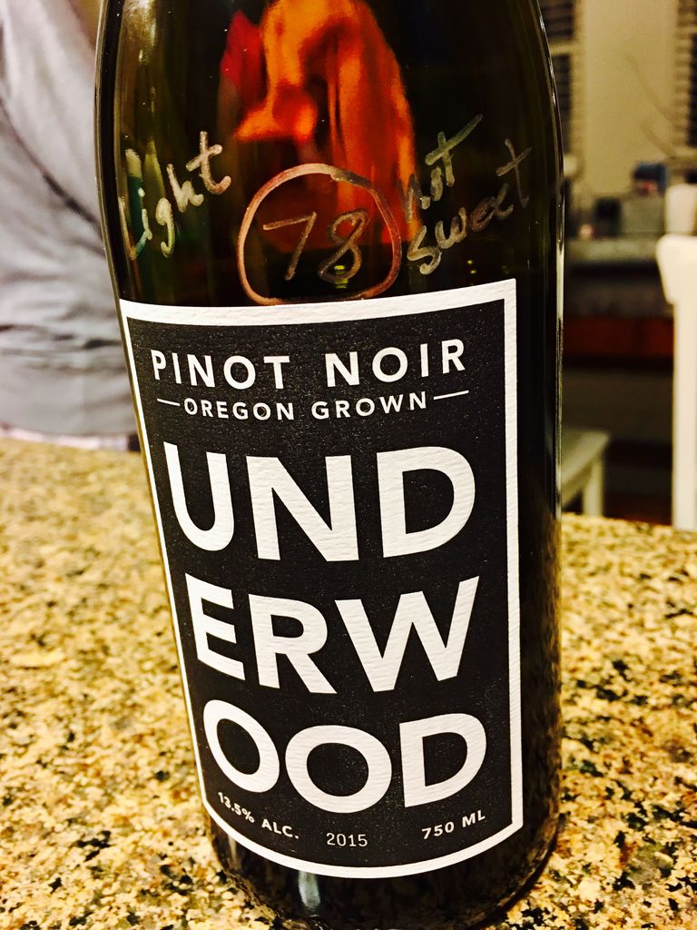 2015 Union Wine Company Pinot Noir Underwood, USA, Oregon - CellarTracker