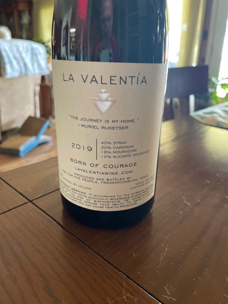 2022 Wine for the People La Valentia Born of Courage, USA, Texas ...