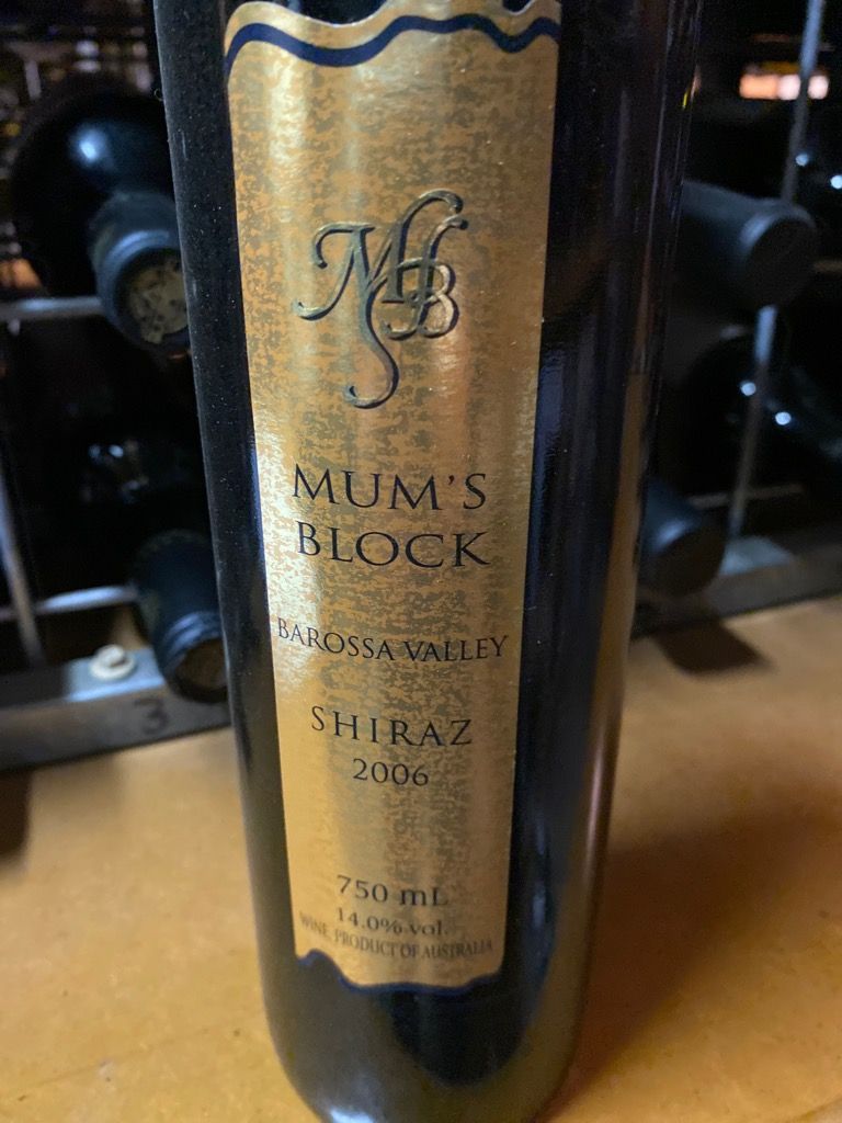 2006 Rohrlach Mum's Block Shiraz, Australia, South Australia, Barossa ...