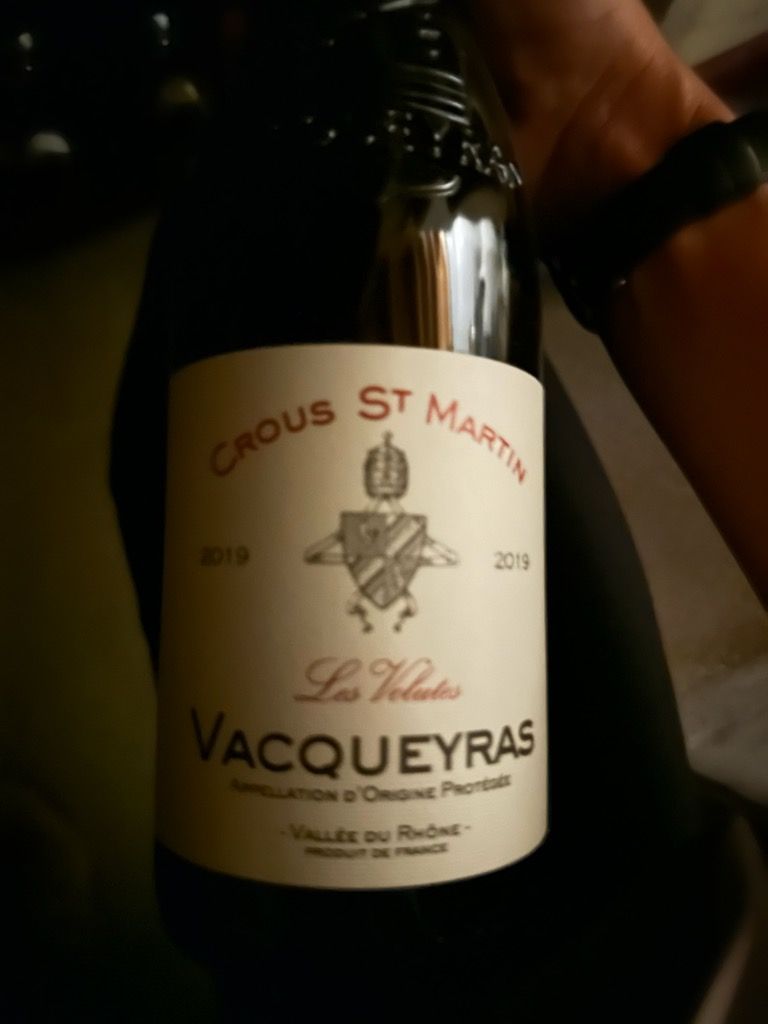 2020 Crous St. Martin Vacqueyras Les Volutes, France, Rhône, Southern ...