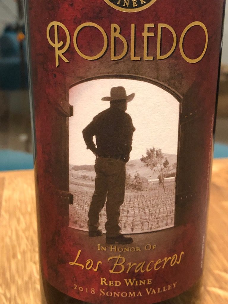 2018 Robledo Family Winery "Los Braceros", USA, California, Sonoma ...