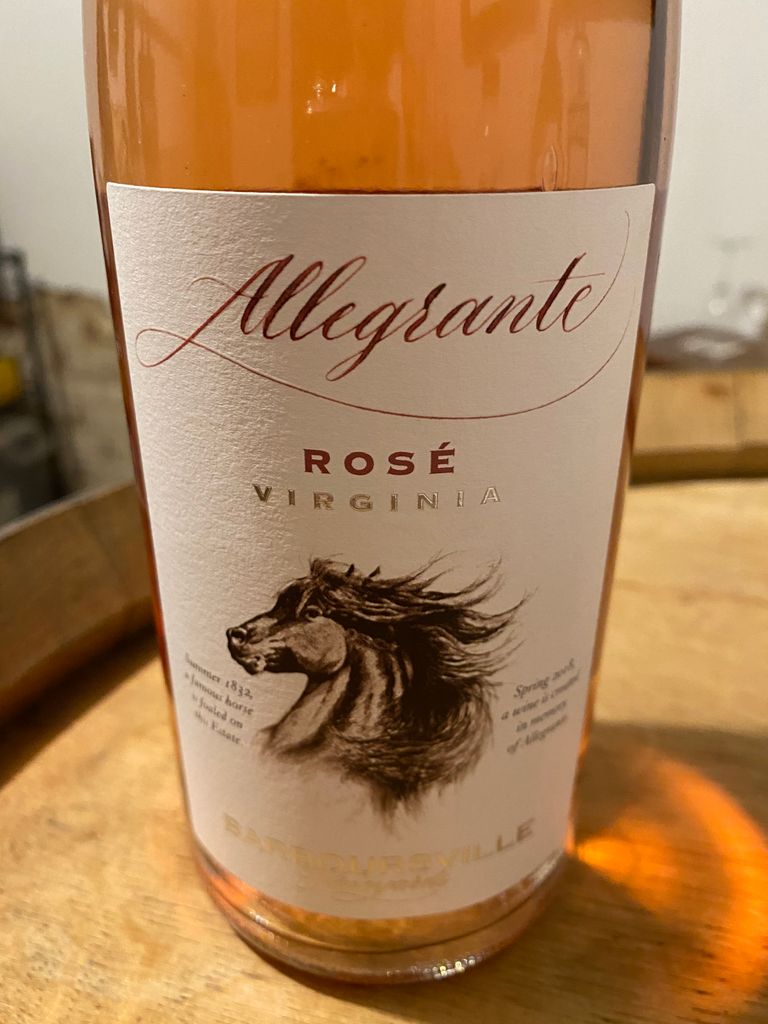 2021 Barboursville Vineyards Allegrante, USA, Virginia, Central ...