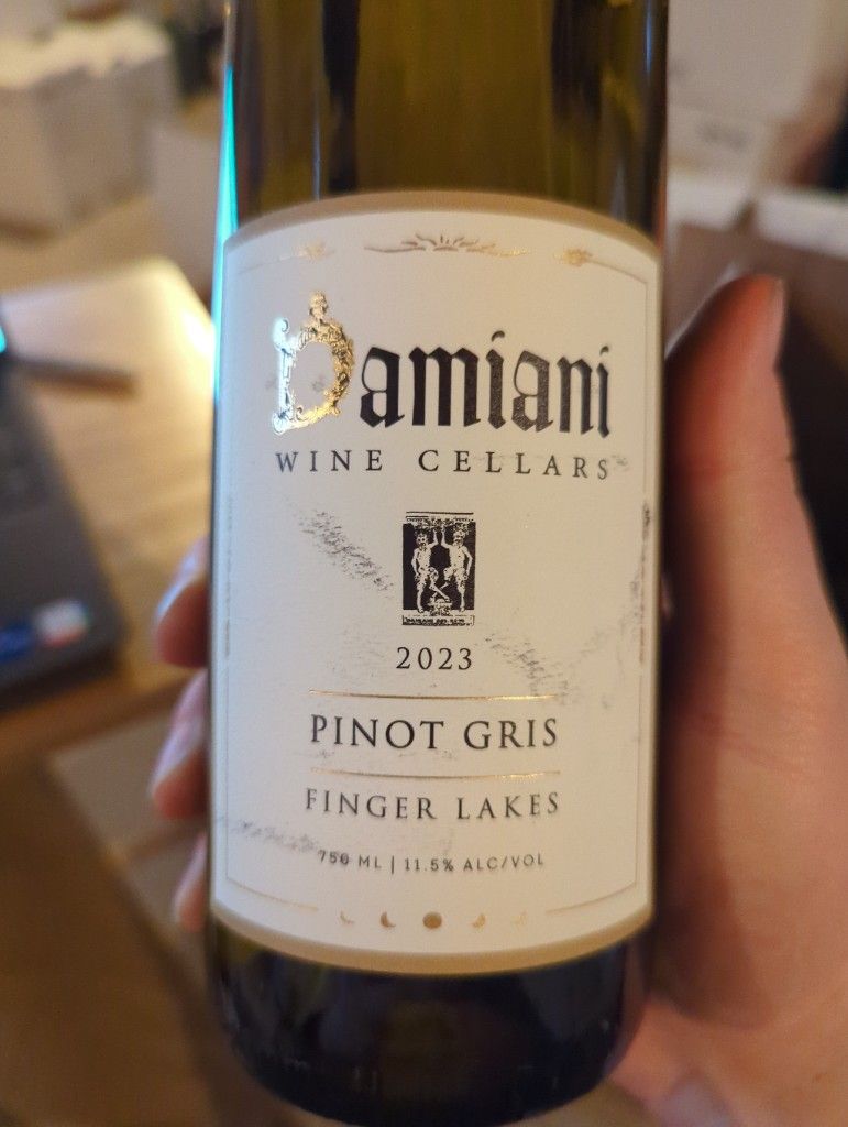 2022 Damiani Wine Cellars Pinot Gris, USA, New York, Finger Lakes ...