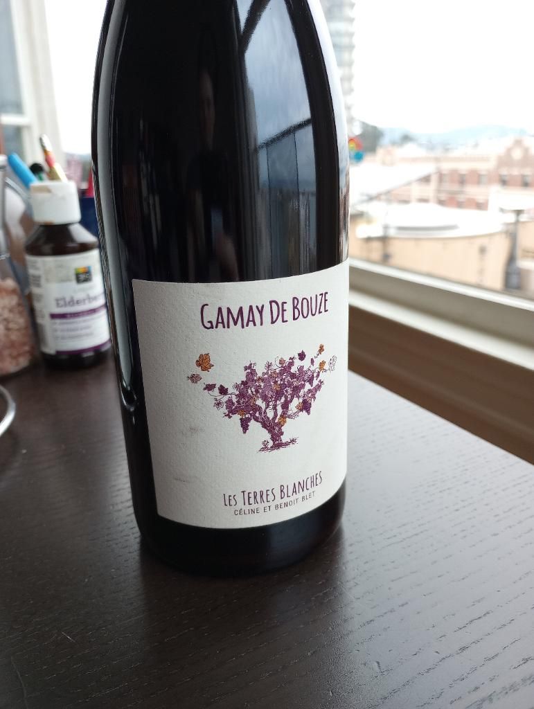2019 Les Terres Blanches Gamay de Bouze, France, Loire Valley, Vin de ...