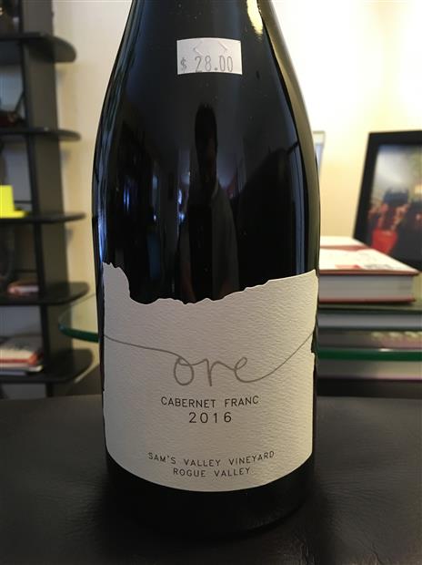 2015 Ore Cabernet Franc Sam's Valley Vineyard, USA, Oregon, Southern ...
