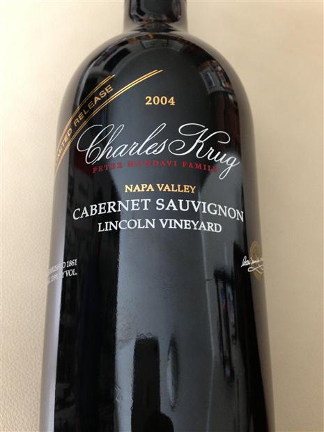2002 Charles Krug Winery (Peter Mondavi Family) Cabernet Sauvignon ...