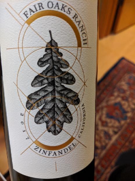 2017 Fair Oaks Ranch Zinfandel, USA, California, Napa Valley, St ...