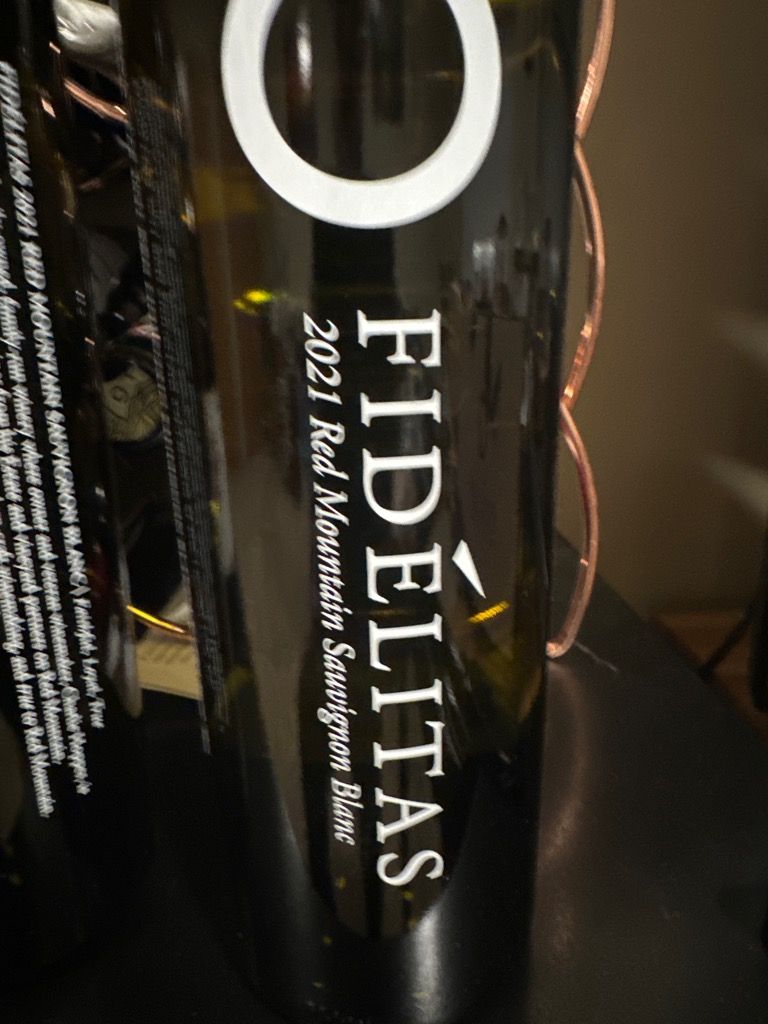 2021 Fidelitas Sauvignon Blanc Red Mountain, USA, Washington, Columbia ...