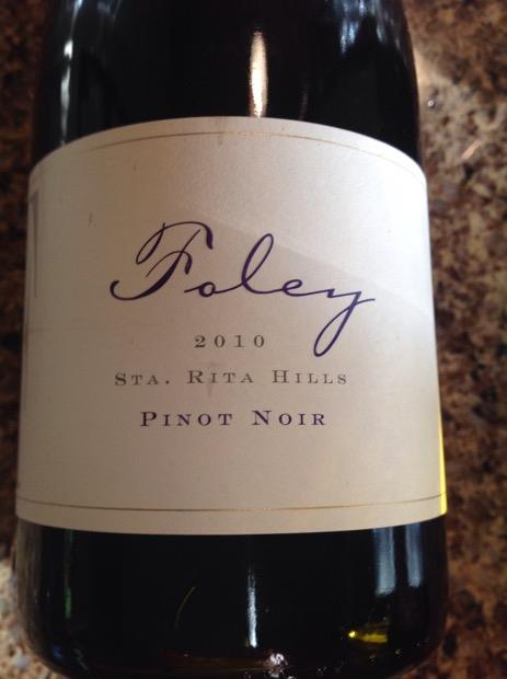 2010 Foley Estates Pinot Noir Sta. Rita Hills, USA, California, Central ...