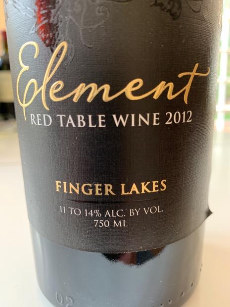 2010 Element Winery Red Table Wine, USA, New York, Finger Lakes ...