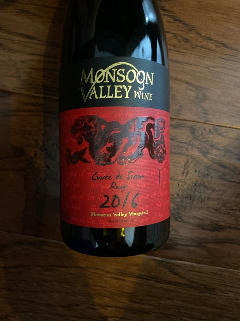 2017 Monsoon Valley (Siam Winery) Shiraz Cuvée Siam Rouge, Thailand ...