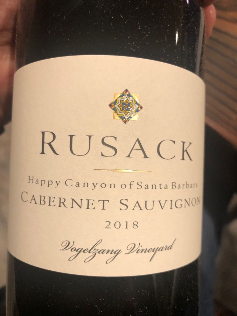 2018 Rusack Cabernet Sauvignon Vogelzang Vineyard, USA, California ...