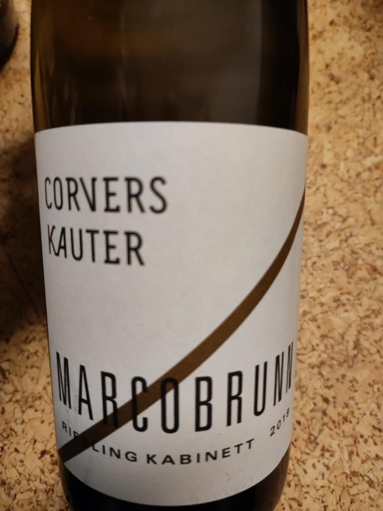 2019 Dr. Corvers-Kauter Marcobrunn Riesling Kabinett, Germany, Rheingau ...