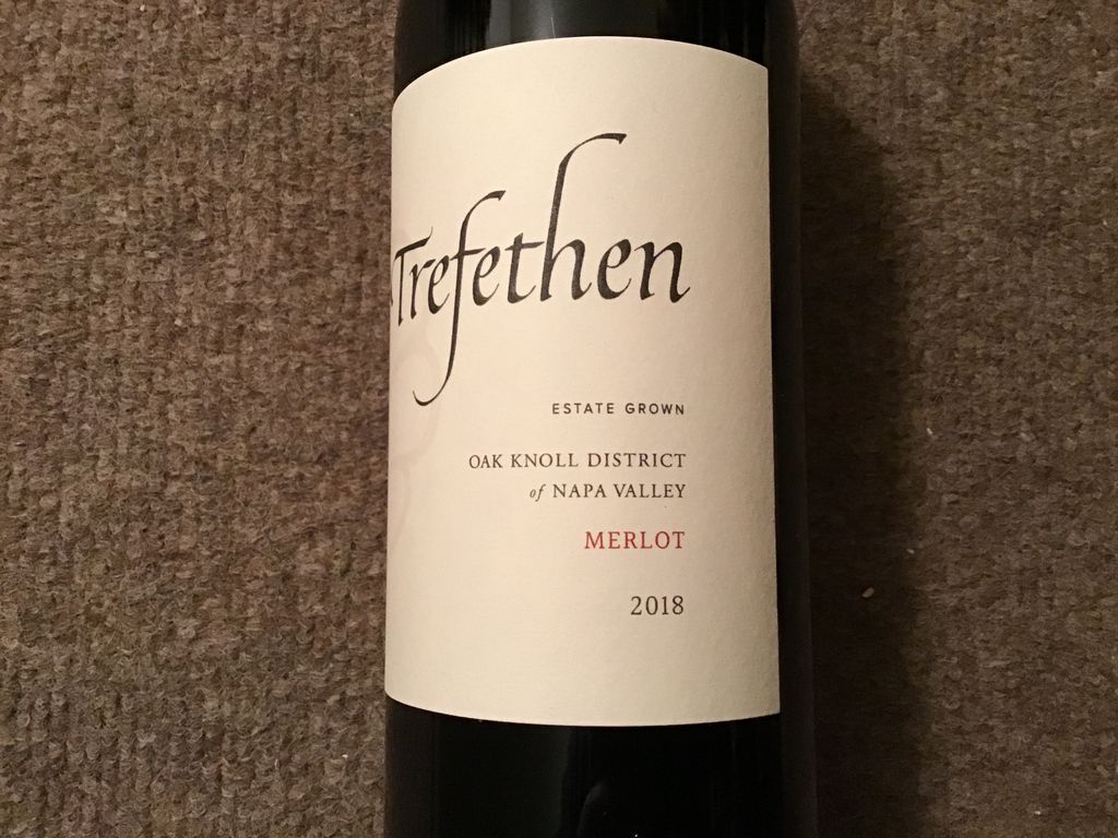 2018 Trefethen Merlot, USA, California, Napa Valley - CellarTracker
