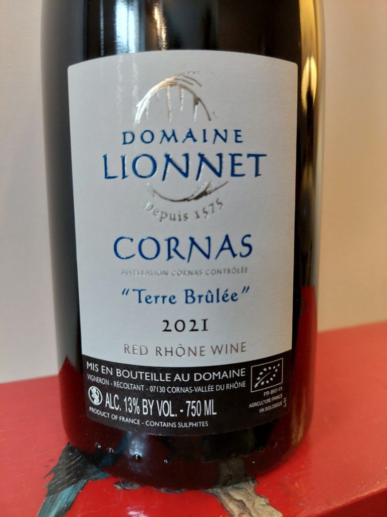 2021 Domaine Lionnet Cornas Terre Brûlée, France, Rhône, Northern Rhône ...