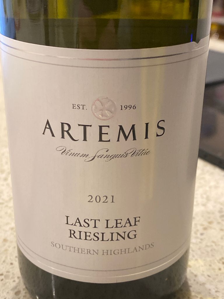 2021 Artemis Wines Riesling Last Leaf, Australia, New South Wales ...