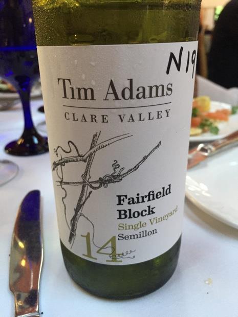 2014 Tim Adams Sémillon Single Vineyard Fairfield Block, Australia ...