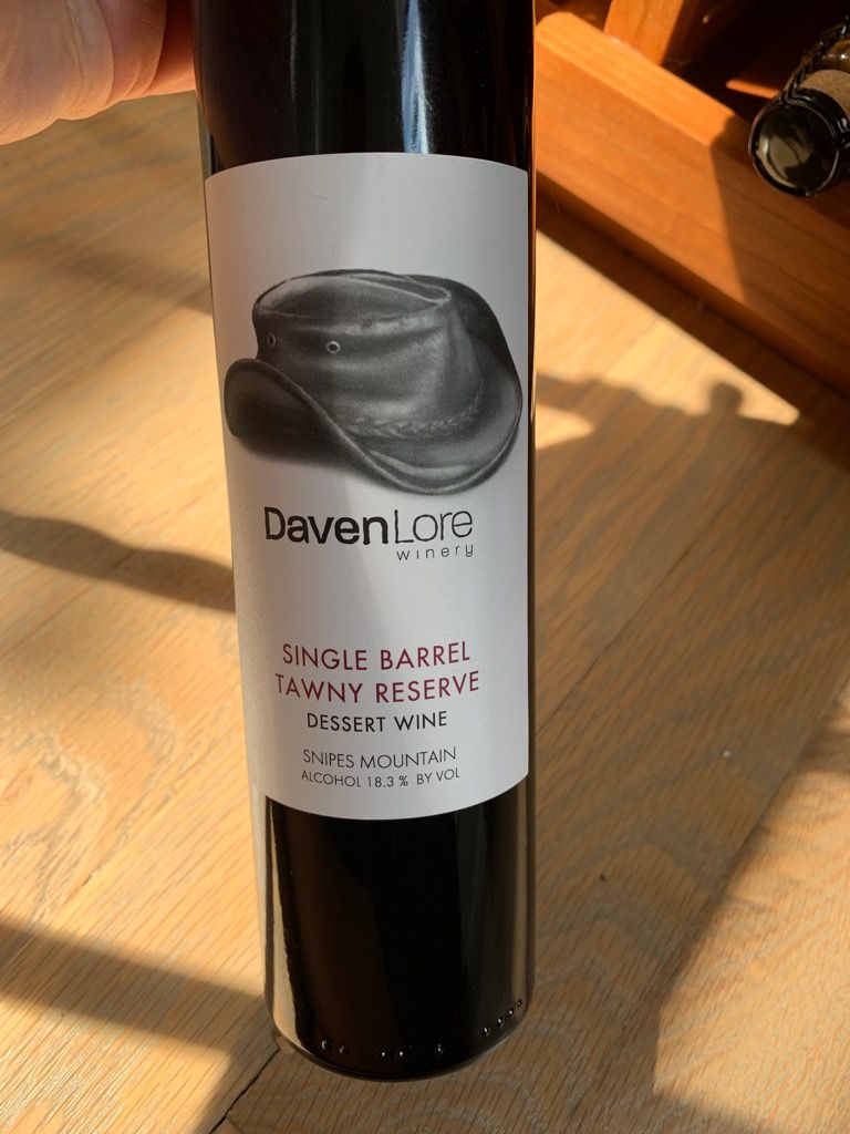 NV Daven Lore Winery Single Barrel Tawny Reserve, USA, Washington ...