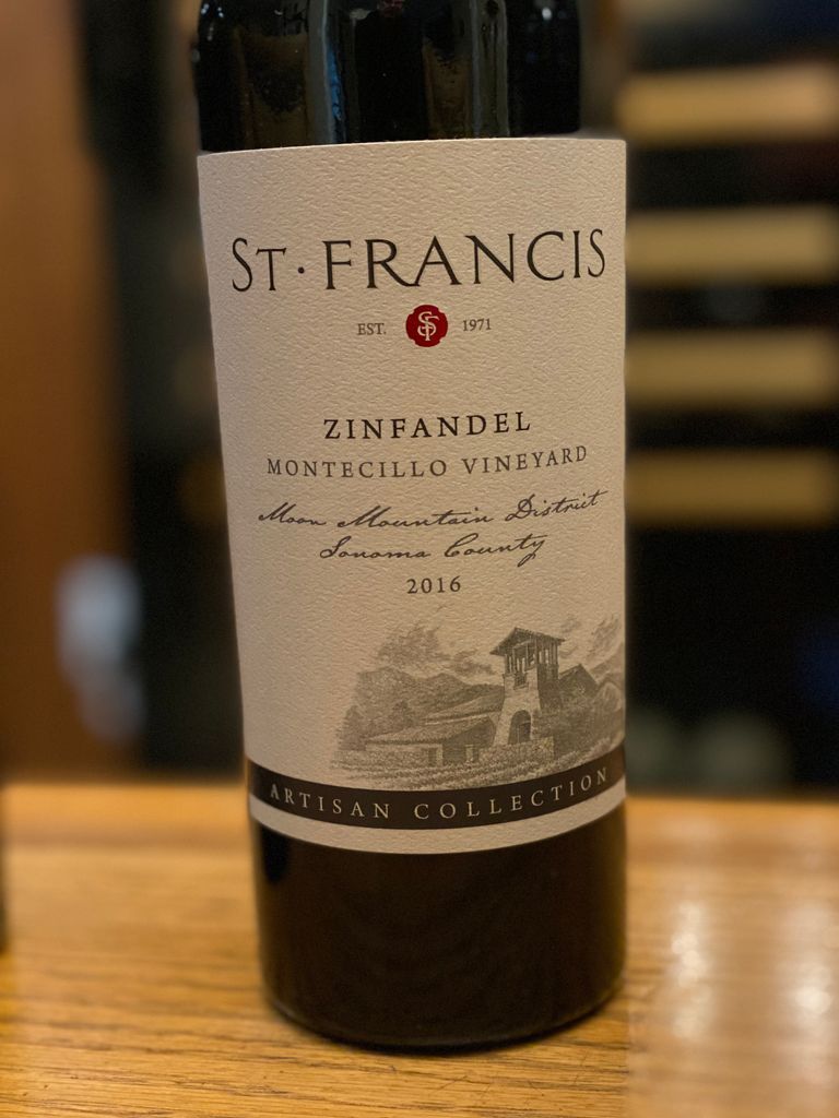 2016 St. Francis Zinfandel Montecillo Vineyard, USA, California, Sonoma ...