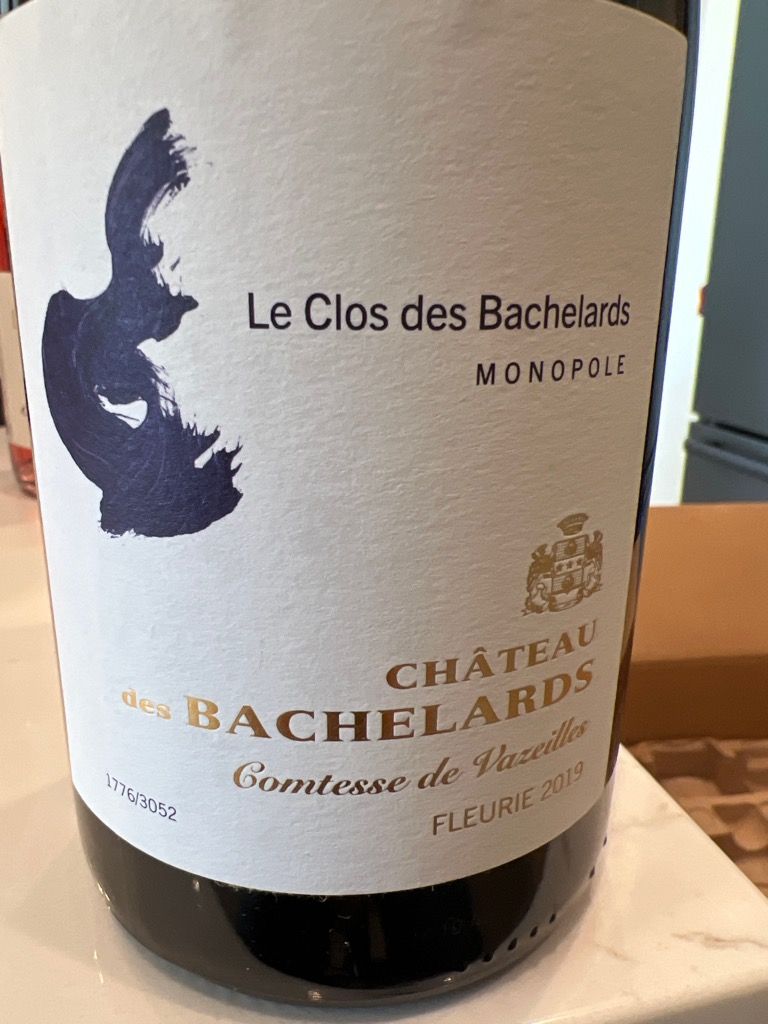 2020 Château des Bachelards Comtesse de Vazeilles Fleurie Le Clos ...