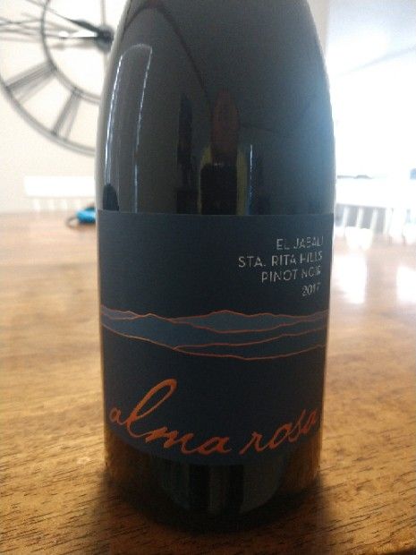 2017 Alma Rosa Pinot Noir El Jabali Vineyard, USA, California, Central ...