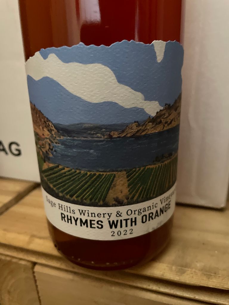 2022 Sage Hills Vineyard Pinot Gris Rhymes with Orange, Canada, British ...
