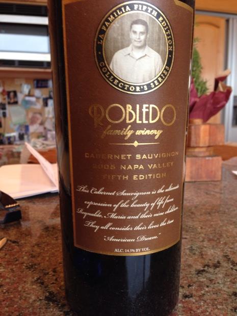 2006 Robledo Family Winery Cabernet Sauvignon Collector's Series, USA ...
