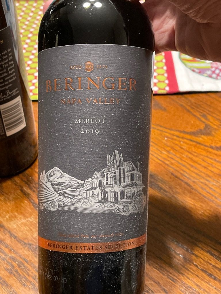 2019 Beringer Vineyards Merlot Founders' Estate, USA, California ...
