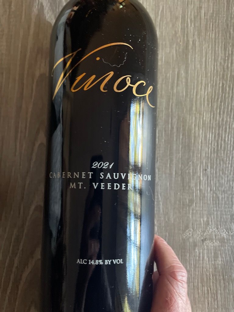 2021 Vinoce Cabernet Sauvignon Mt. Veeder, USA, California, Napa Valley ...