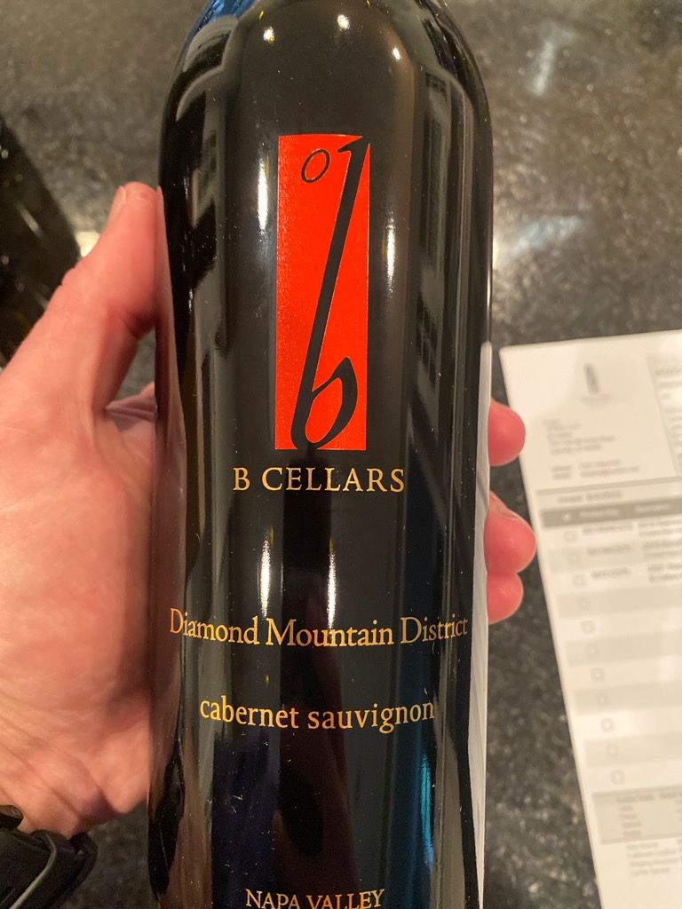 2019 B Cellars Cabernet Sauvignon Diamond Mountain District, USA ...