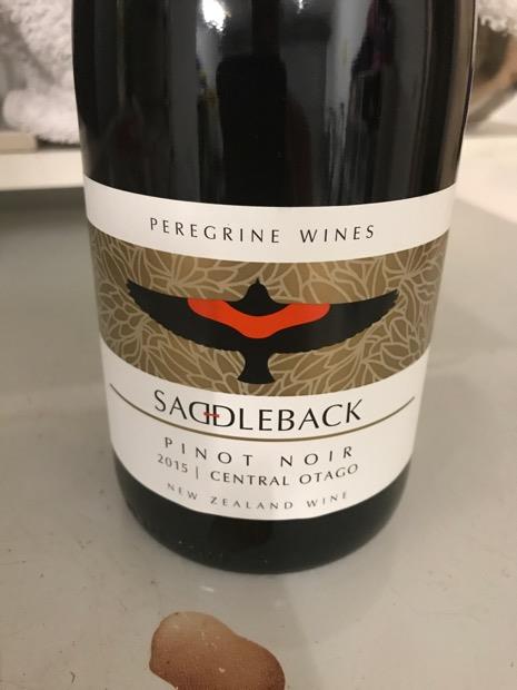 2015 Peregrine Pinot Noir Saddleback, New Zealand, South Island, Otago ...