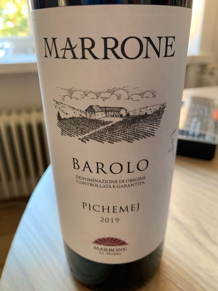 2019 Agricola Marrone Barolo Pichemej, Italy, Piedmont, Langhe, Barolo ...