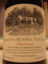 2005 Hamilton Russell Vineyards Pinot Noir, South Africa, Cape South ...