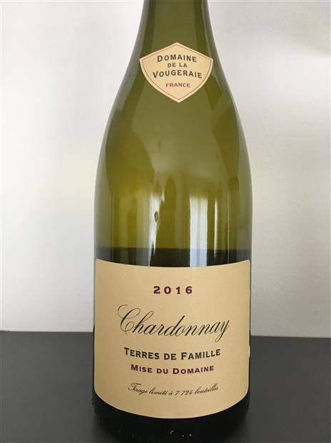 2016 Domaine de la Vougeraie Chardonnay Bourgogne Blanc Terres de ...