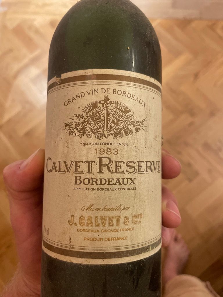 1983 Calvet Grande Réserve, France, Bordeaux, Bordeaux Supérieur ...