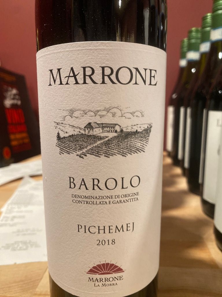 2018 Agricola Marrone Barolo Pichemej, Italy, Piedmont, Langhe, Barolo ...