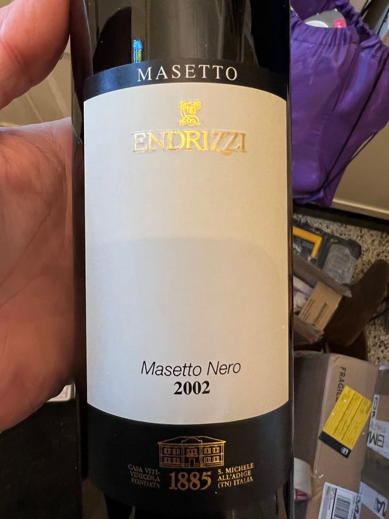 2002 Endrizzi Teroldego Masetto Nero Vigneti delle Dolomiti IGT, Italy ...