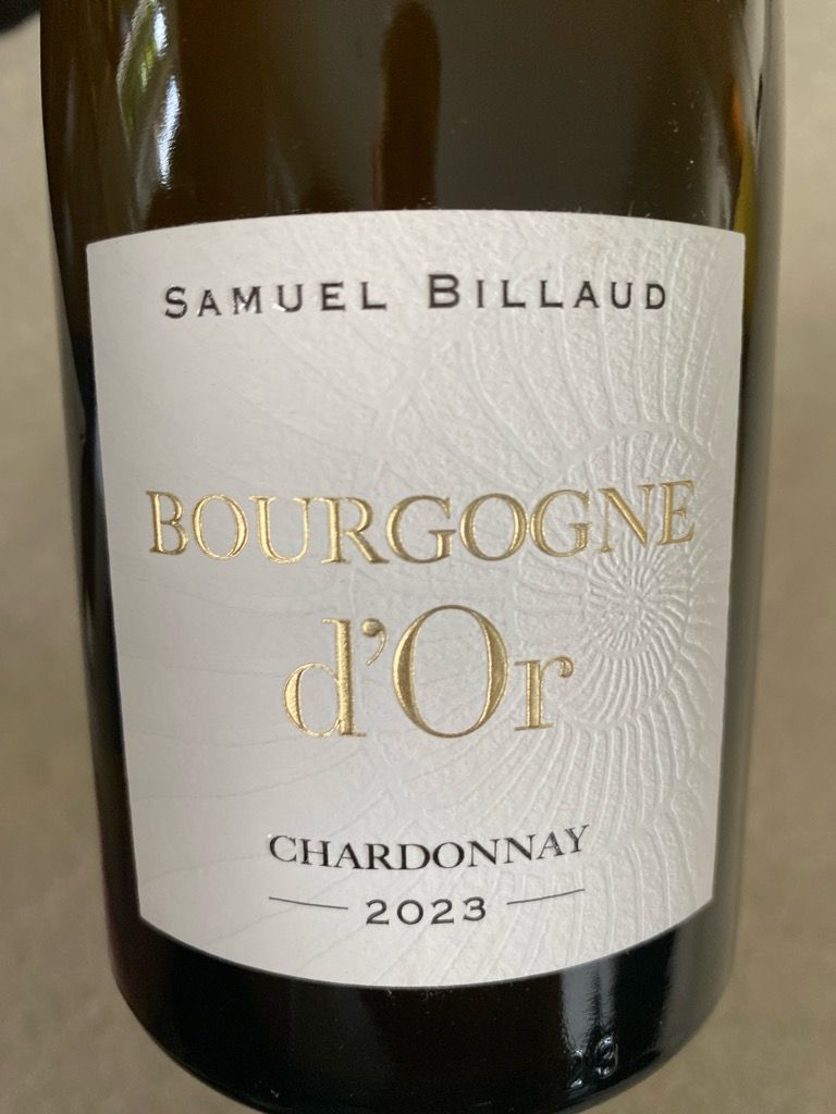 2023 Samuel Billaud Bourgogne d'Or, France, Burgundy, Bourgogne Blanc ...
