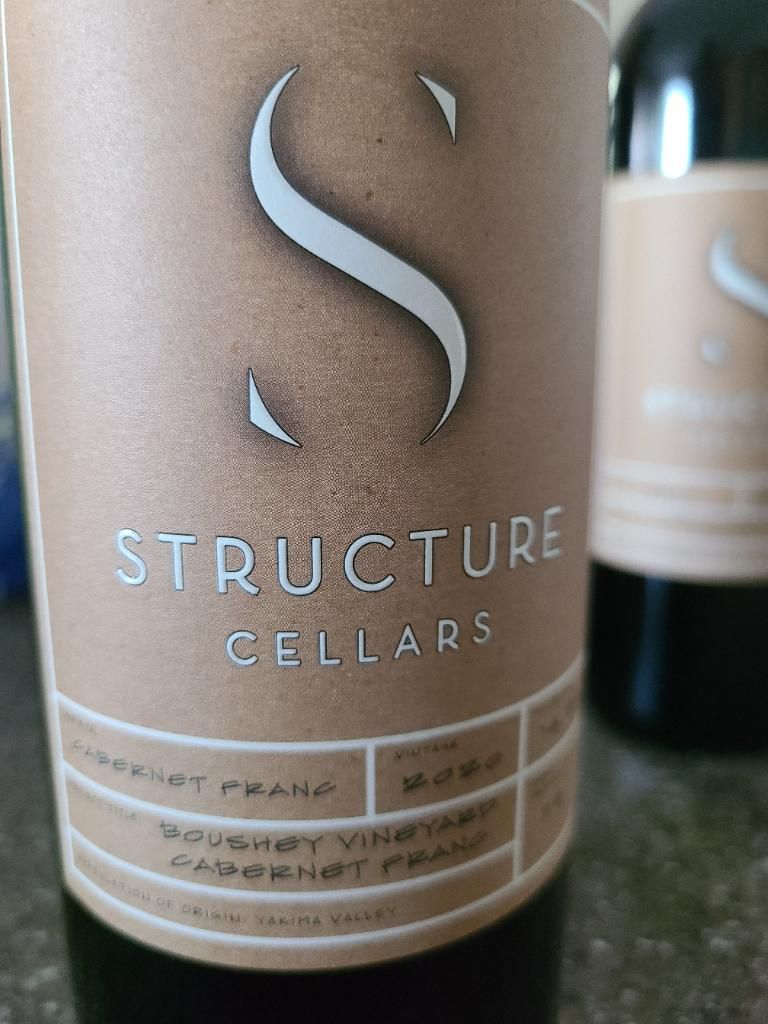 2021 Structure Cellars Cabernet Franc Boushey Vineyard, USA, Washington ...