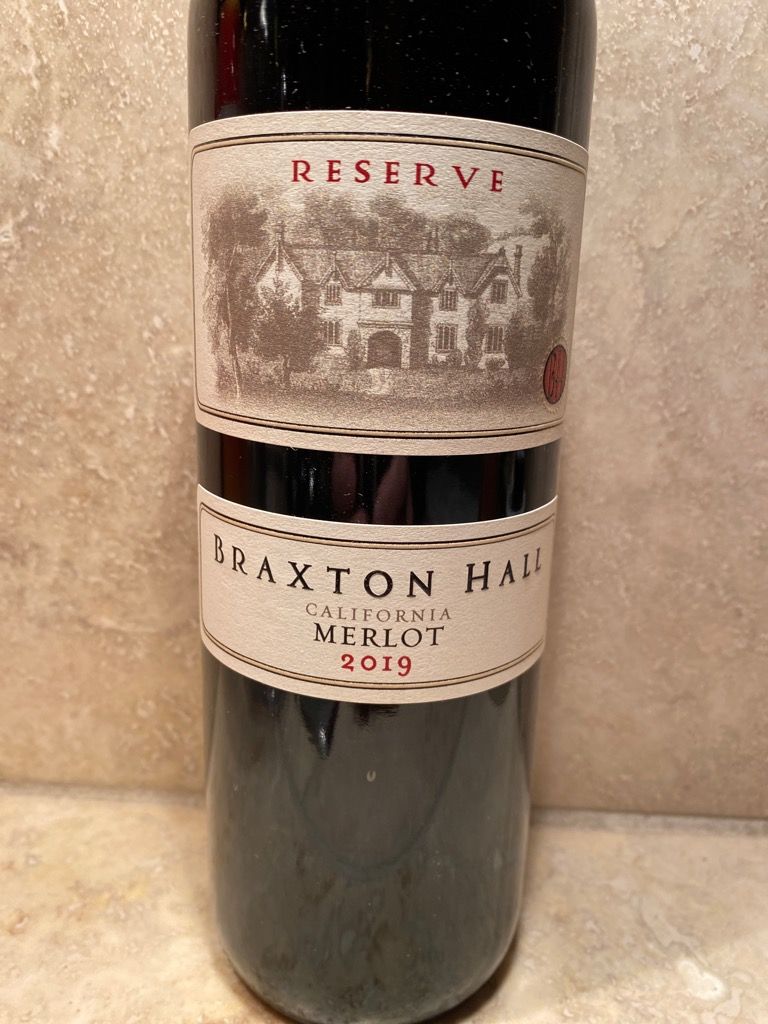 2019 Braxton Hall Merlot, USA, California, Sonoma County - CellarTracker