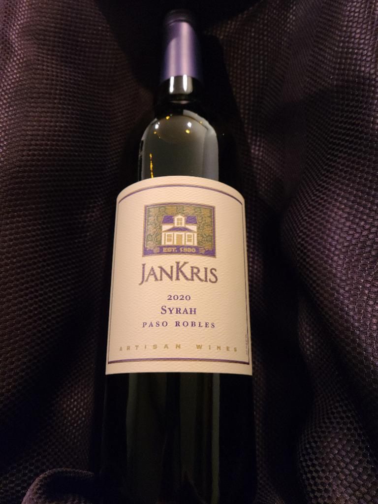 2020 JanKris Syrah, USA, California, Central Coast, Paso Robles ...
