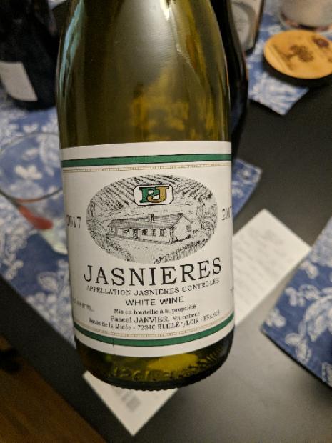 2017 Pascal Janvier Jasnières, France, Loire Valley, Jasnières ...