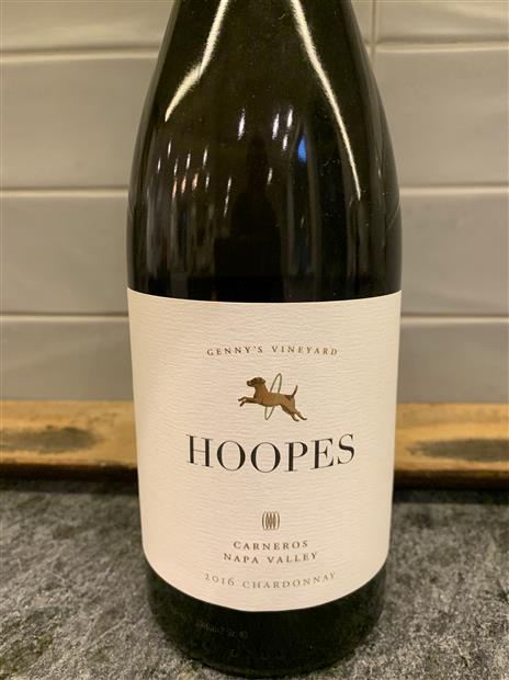 2016 Hoopes Vineyard Chardonnay Genny's Vineyard, USA, California, Napa / Sonoma, Carneros ...