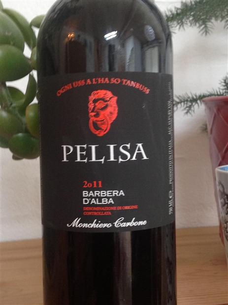 2011 Monchiero Carbone Barbera d'Alba Pelisa, Italy, Piedmont, Alba ...
