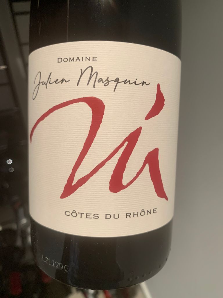 2020 Domaine Julien Masquin Côtes du Rhône, France, Rhône, Southern ...