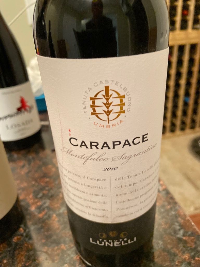 2010 Tenute Lunelli Montefalco Sagrantino Carapace Tenuta Castelbuono ...