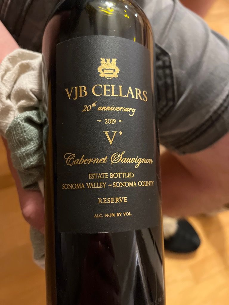 2019 VJB Cabernet Sauvignon V Reserve, USA, California, Sonoma County ...